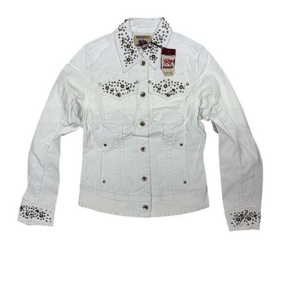 Parasuco | Jackets & Coats | Nwt Parasuco White Embellished Denim ...